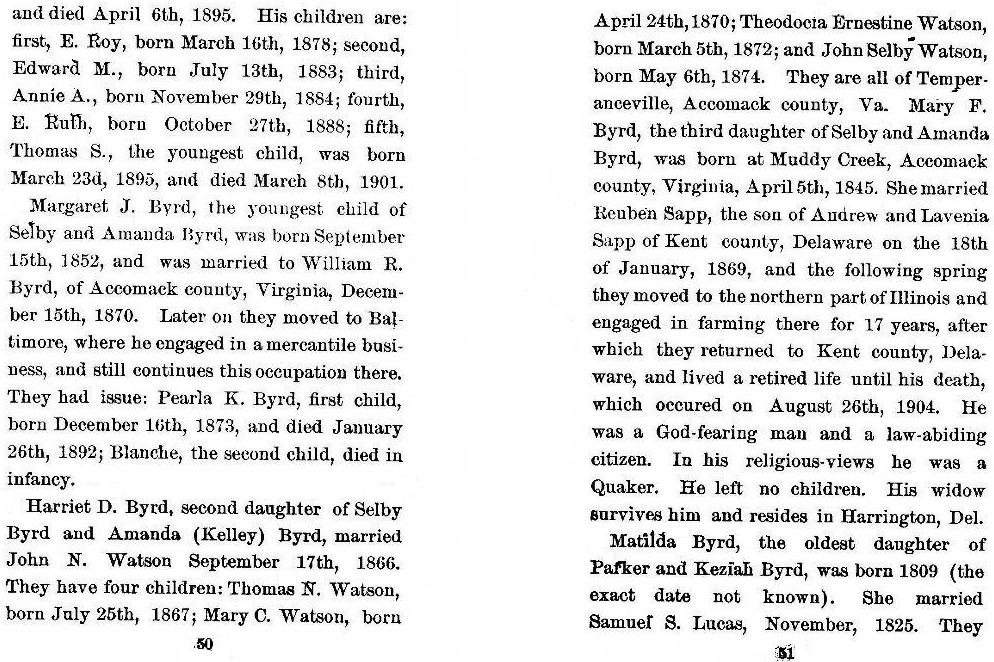 History and Genealogy of the Byrd Family